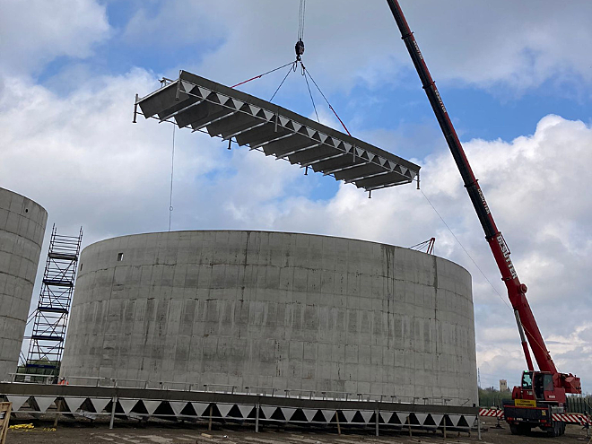 The construction of the largest UASB for the patato industry | Socrematic